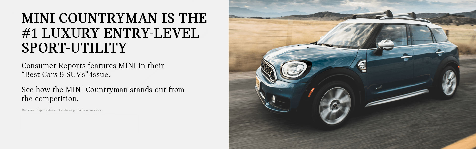 MINI Countryman is the #1 Luxury Entry-Level Sport Utility - MINI of ...